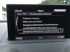 How do I get to the Audi engineering (red) menu? - Navi World