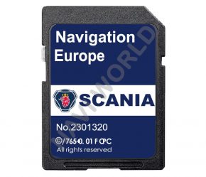 Scania Truck Sat Nav SD Card Map Update Europe 2026