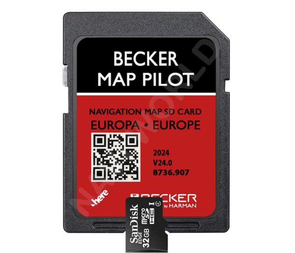 Volkswagen VW Crafter Becker Map Pilot v24 Europe Sat Nav SD card 2024